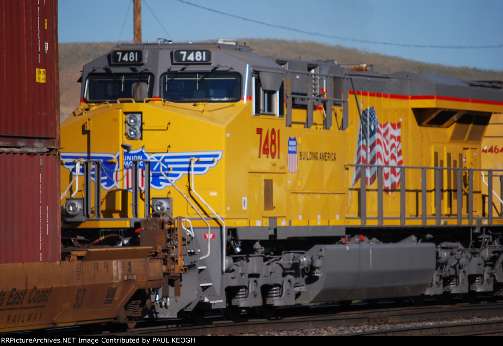 A Very Brand New UP 7481 heads west towards Salt Lake City, Utah with a Fresh Crew.